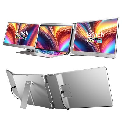China Plug And Play Triple Monitors 14 Inches Expand Computer Screen for sale