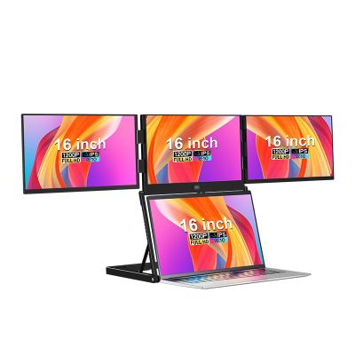 China 360 Degree Quad Screen Monitor 11 Position Adjustable Stand Laptop Screen Extender for sale