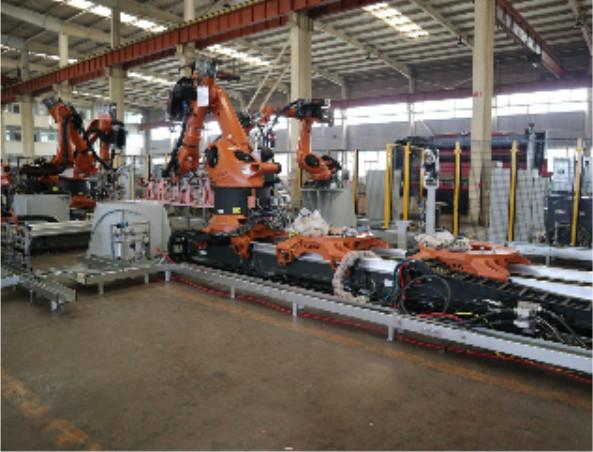 Linea di saldatura flessibile del multi-modello del robot progetto
