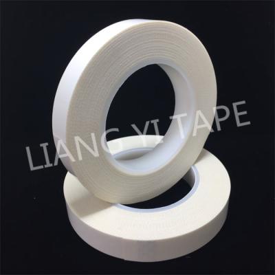 China PET Film 85g Fabric Adhesive Tape , Composite White Fabric Electrical Tape for sale