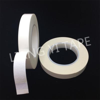 China PET Film 85g Fabric Adhesive Tape , Composite White Fabric Electrical Tape for sale