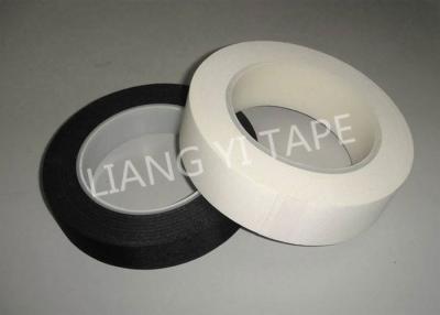 Cina Nastro adesivo nero/bianco del panno, nastro termoresistente dell'isolamento di 105°C 0.18mm in vendita