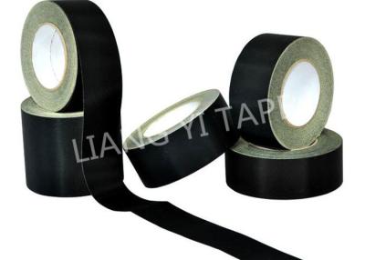 Cina Nastro adesivo nero/bianco del panno, nastro termoresistente dell'isolamento di 105°C 0.18mm in vendita