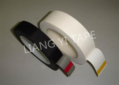 Cina Nastro adesivo nero/bianco del panno, nastro termoresistente dell'isolamento di 105°C 0.18mm in vendita