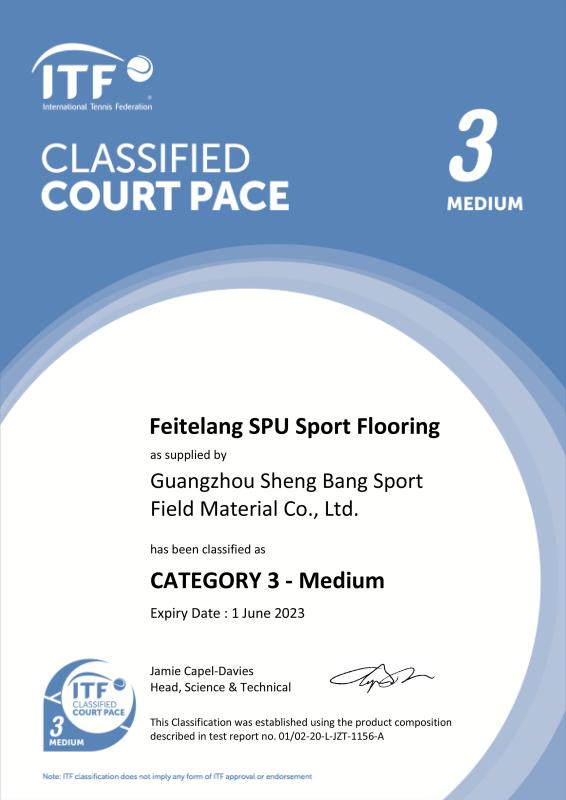 ITF - Guangzhou Sheng Bang Sport Field  Material Co., Ltd