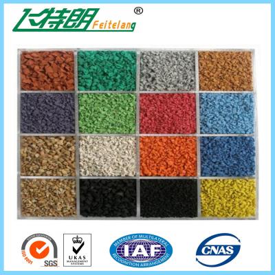 Cina Particelle di pavimentazione di gomma su ordinazione di Epdm SBR per assorbimento di impatto del campo da giuoco della scuola alto in vendita