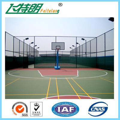 Cina Sport all'aperto antipolvere della superficie del gioco della pittura acrilica che pavimentano iso blu Fadeless in vendita