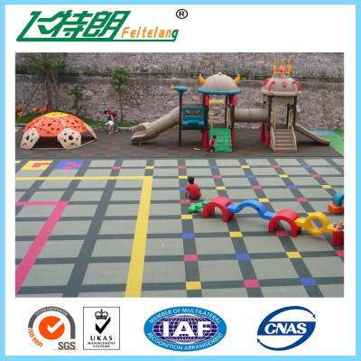 Cina Pavimentazione di gomma commerciale di gomma di collegamento delle piastrelle per pavimento pp di pallacanestro in vendita