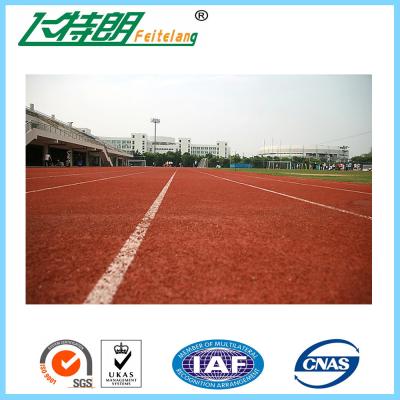 中国 PU の接着剤の組合せ SBR のゴム製粒子連続したトラック材料の屋外の運動場 販売のため