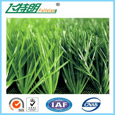 China Relvado artificial 9800Turfs/sqm do campo de futebol da grama do monofilamento falsificado exterior à venda