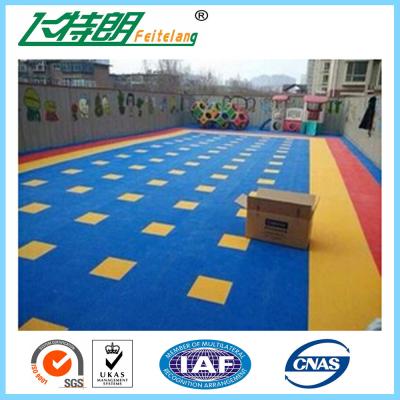 Cina Piastrelle per pavimento di gomma di collegamento 304.8×304.8×12.2 millimetro del campo da pallacanestro in vendita