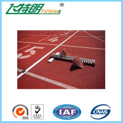 China Assoalho respirável colorido da pista de atletismo adesiva de borracha comercial do campo de jogos do revestimento à venda