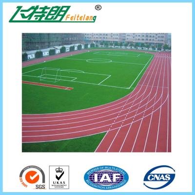 Cina Sintetico di gomma di sport del pavimento riciclato pavimentazione corrente durevole della pista dell'unità di elaborazione prefabbricato in vendita