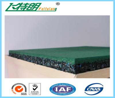 Cina Stuoie di gomma del campo da giuoco di Eastic, stuoia di gomma del pavimento di sicurezza rossa del granello di EPDM per la palestra in vendita