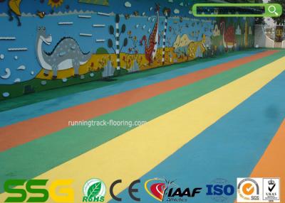 Cina L'abitudine ha colorato l'acido di gomma della stuoia della corte di sport della pavimentazione granulato EPDM/resistenza alcalina in vendita