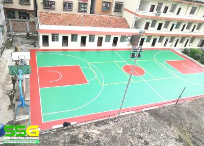Cina Polyurethaning per qualsiasi tempo pavimenta la pavimentazione antiscorrimento di sport della palestra della pittura del pavimento in vendita