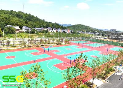 Cina Pittura riciclata della mano del campo da tennis della mano del pavimento della palestra della superficie della corte di sport di pallacanestro in vendita