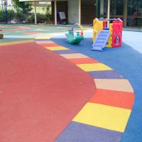 China CEC EPDM Rubber Playground Mats 1-4mm Granules for Safe Durable Flooring for sale