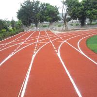 China 3/8 Inch Rubber Athletic Track 9-13mm Thickness Outdoor Running Track Surface for sale