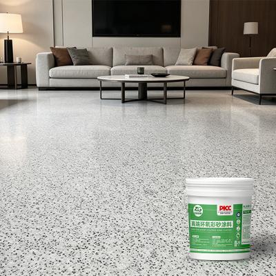 China Seamless Anti Slip Epoxy Floor Paint Pre Mixed Colored Sand Floor Paint for sale