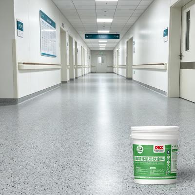 China Multi Dimensional Decorative Epoxy Color Sand Floor Paint Impact Resistant for sale