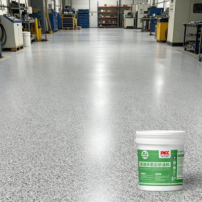 China Pre Mixed Epoxy Color Sand Floor Paint Heavy Duty Abrasion Resistant for sale