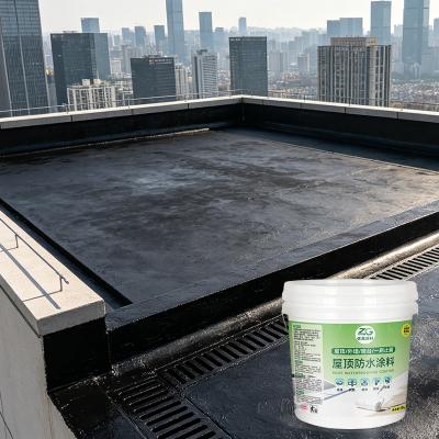 China High Elasticity Roof Waterproof Coating Fiber Reinforced Anti Cracking Metal Roof Paint for sale