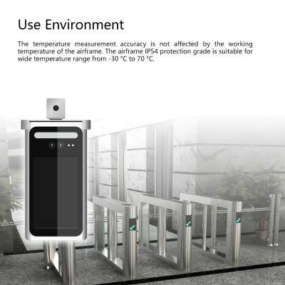 Cina I pixel della lente 200W di IP67 F2.2 affrontano il termometro del riconoscimento in vendita