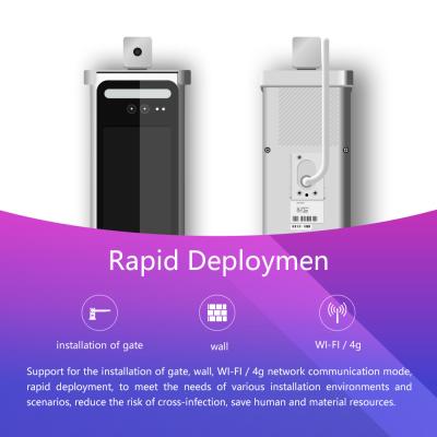 Cina I pixel della lente 200W di IP67 F2.2 affrontano il termometro del riconoscimento in vendita