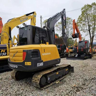 China originele gebruikte mini-graafmachine Volvo EC60D Volvo Crawler-graafmachine Te koop