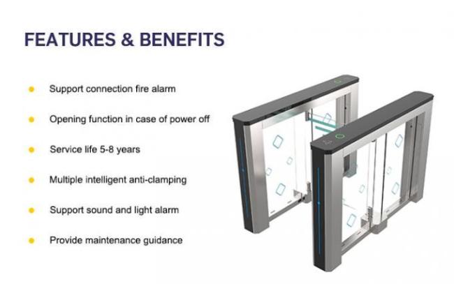 オフィス ビル0のためのステンレス鋼のアクセス管理の振動ゲートの回転木戸