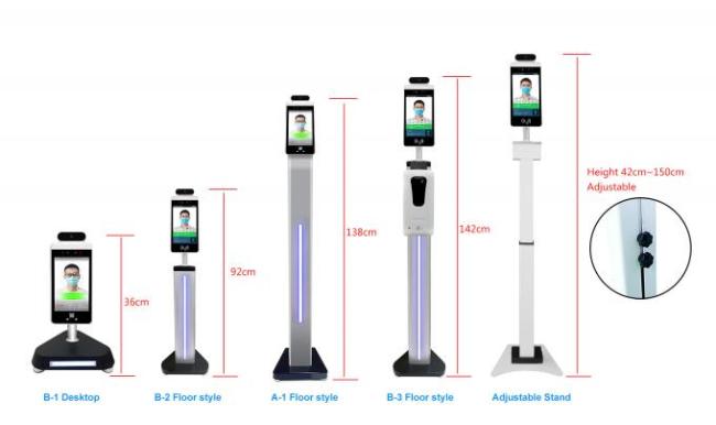 8 Inch Android Facial Recognition Turnstile EU Green QR Code Reader 0