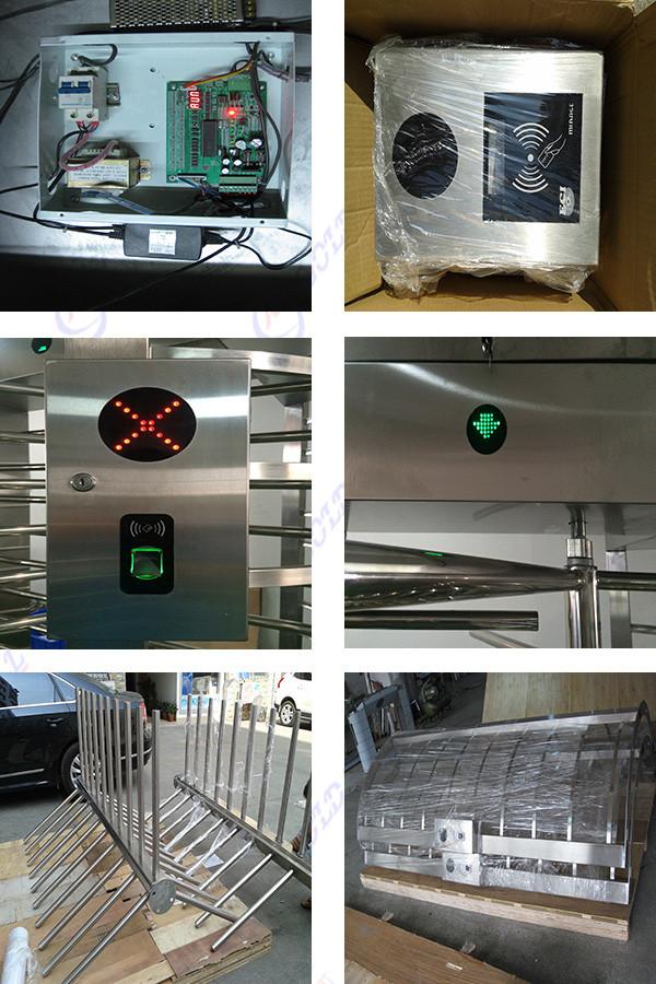Bar Code / Bimetric Full Height Door All In One System Indoor Entrance Gate RS485 0