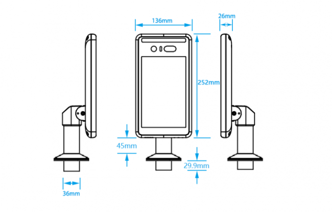 顔の同一証明20Wの生物測定学のアクセス管理 システム0