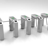 China Semi Automatic Tripod Turnstile RFID Card Controlled Access Gate 1200mm 280mm for sale