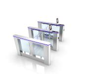 China Stainless Steel Speed Gate Turnstile 1400mm with IC Card and Face Recognition Access Control for sale