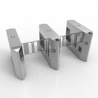 China SUS304 Automatic Swing Barrier Gate 1100mm Pass Width RFID Access Control for Handicap for sale