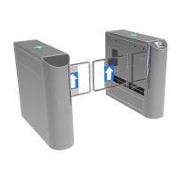 China SUS304 Automatic Swing Barrier Gate 1100mm Pass Width RFID Access Control for Handicap for sale