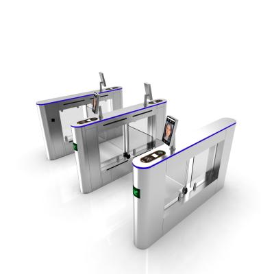 中国 550mm Face Recognition Turnstile Servo Motor , 12V Pedestrian Security Turnstiles 販売のため