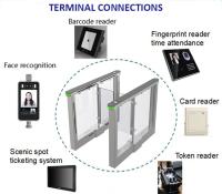 China SUS304 RS485 Swing Turnstile Gate 5M Cycles Automatic Access Control System for sale