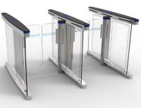 China SUS304 Stainless Steel Speed Gate Turnstile 1400mm with 600mm Pass Width QR Code Barcode Scanner for sale