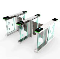 China SUS304 Stainless Steel Speed Gate Turnstile 1400mm with 600mm Pass Width QR Code Barcode Scanner for sale