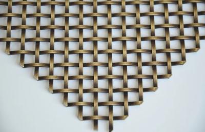 China Plooide de metaal Geweven Typedraad Decoratief Architecturaal Mesh Screen Panel For Cabinet-Tussenvoegsel Te koop