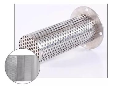 中国 2mm穴304の316ステンレス鋼の穴があいた金属フィルター管のあたりの3 5 6 8mm 販売のため
