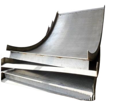 China Pantalla de la curva del tamiz de la curva de la fibra del metal para el filtro de pantalla de agua en venta