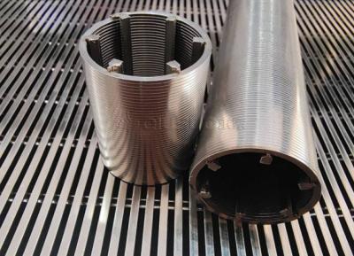 Cina struttura a basso tenore di carbonio di acciaio inossidabile di galvanizzazione dell'elemento filtrante del cavo del cuneo di scanalatura di 0.1mm in vendita