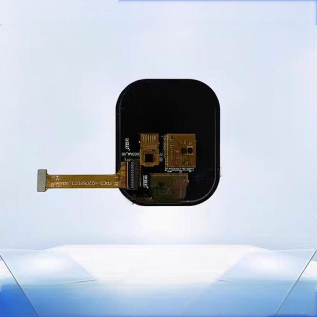 2.05-inch AMOLED display close-up