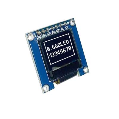 Китай I2C SPI 0,66 дюймовый PMOLED дисплейный модуль, с разрешением 64x48 PCBA, IC SSD1306 продается