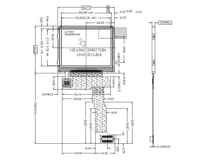 中国 1.77インチ 太陽光で読み取れる TFT 30ピン MCU インターフェース 160x128 LCD ディスプレイ 販売のため