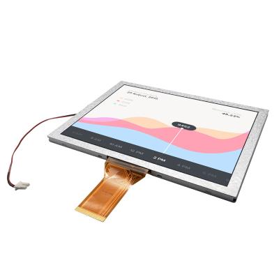 중국 8인치 TFT 디스플레이, 800x600 해상도, 50 PINS 24비트 RGB 인터페이스 500cd/M2 높은 밝기 판매용